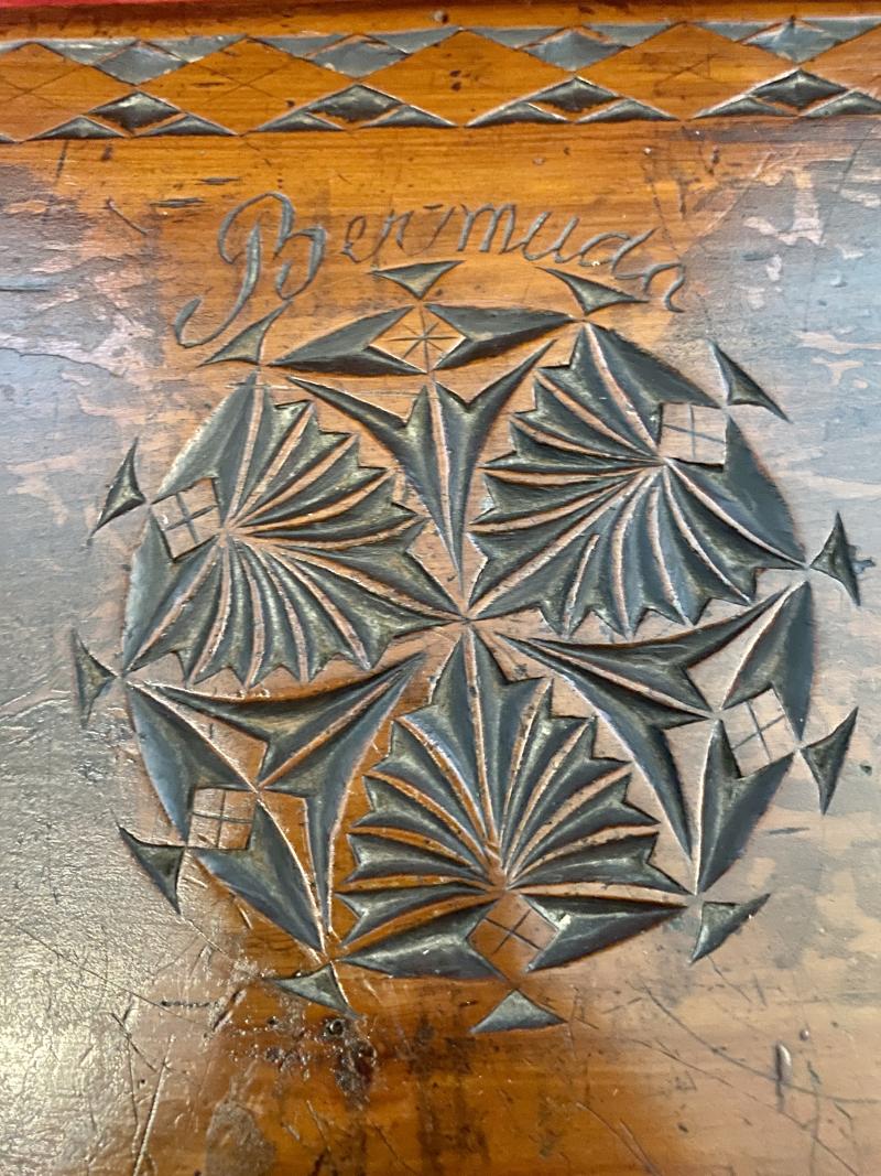 BOAS Militaria | Rare Anglo-Boer War POW made Carved Cedar-wood Box ...