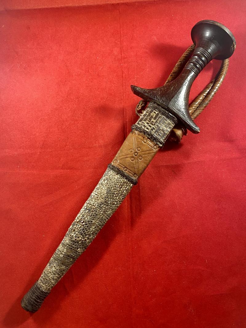 BOAS Militaria | East African Sudanese Arm Dagger with Sheath and Arm Ring