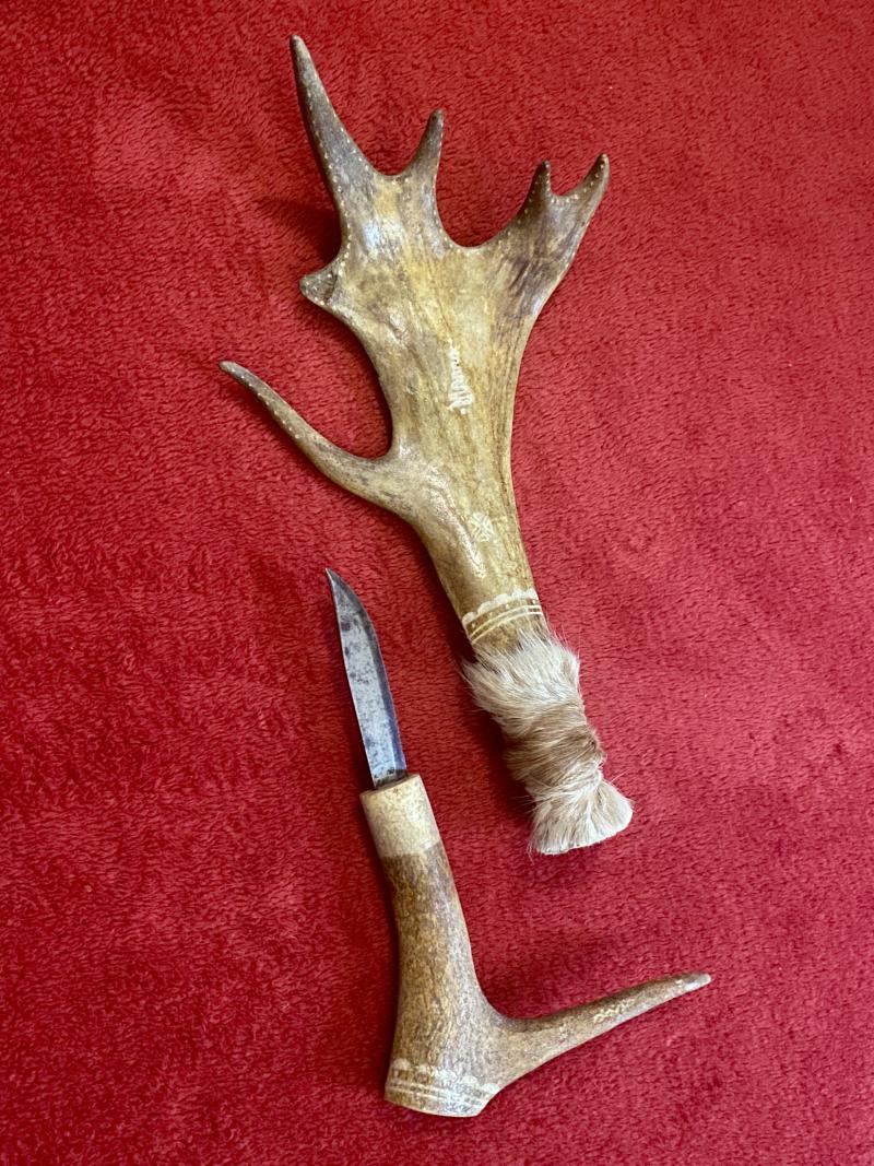 BOAS Militaria | Vintage Canadian Inuit People’s Knife with Scrimshaw ...