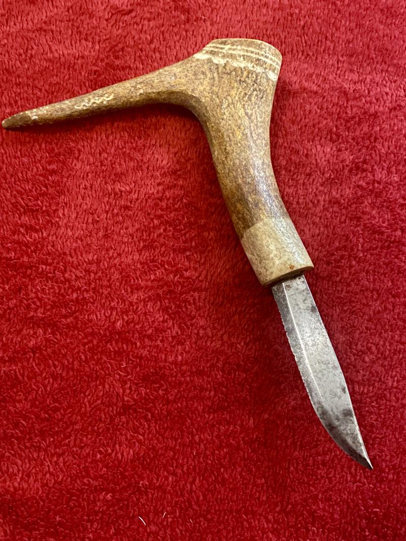 BOAS Militaria | Vintage Canadian Inuit People’s Knife with Scrimshaw ...