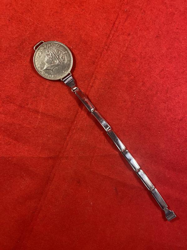 BOAS Militaria | WW2 Silver George VI Rhodesian Half-Crown ID Bracelet ...