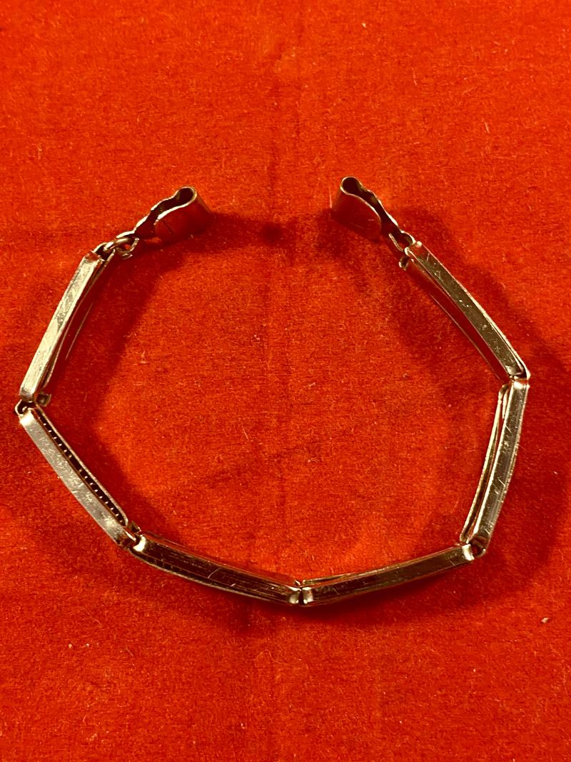 BOAS Militaria | WW2 Silver George VI Rhodesian Half-Crown ID Bracelet ...