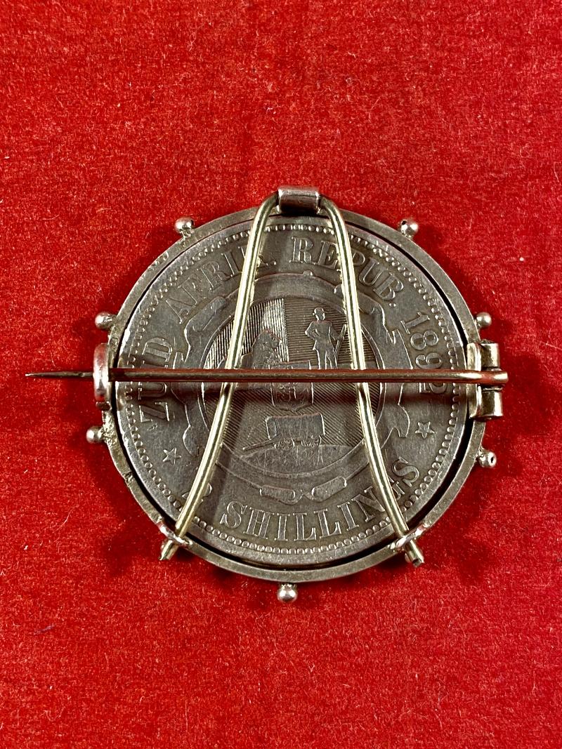 BOAS Militaria | Boer War Coin Brooch made from a 2-Shilling Silver ...