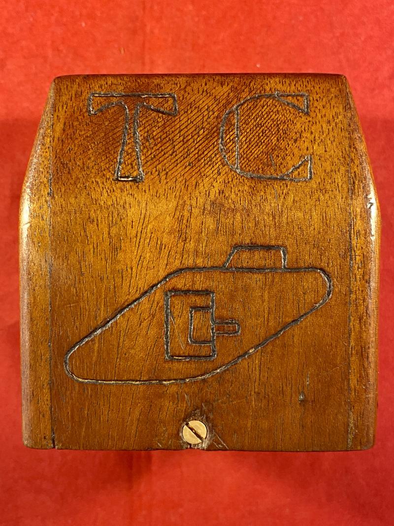 BOAS Militaria | Unusual British WW1 Trench Art “Tank Corps” Wooden ...