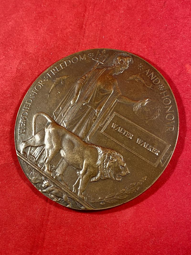 BOAS Militaria | Genuine WW1 British Bronze Death Plaque (Death Penny ...