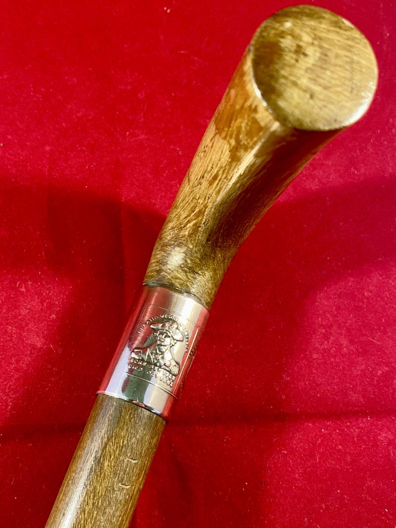 BOAS Militaria | Antique Oak and Copper Memorial Walking Stick made ...