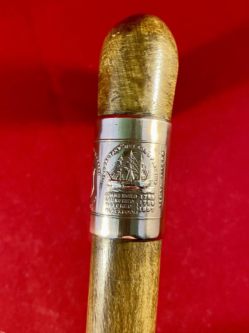 BOAS Militaria | Antique Oak and Copper Memorial Walking Stick made ...