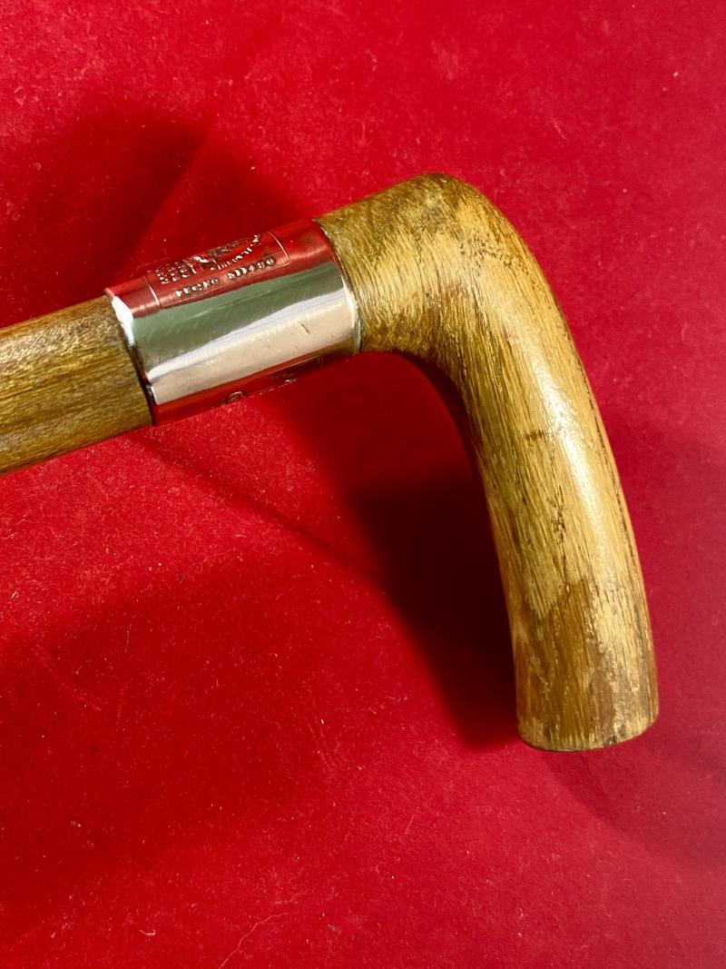 BOAS Militaria | Antique Oak and Copper Memorial Walking Stick made ...