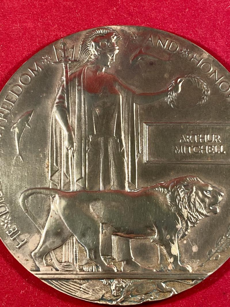 BOAS Militaria | Genuine WW1 British Bronze Death Plaque (Death Penny ...