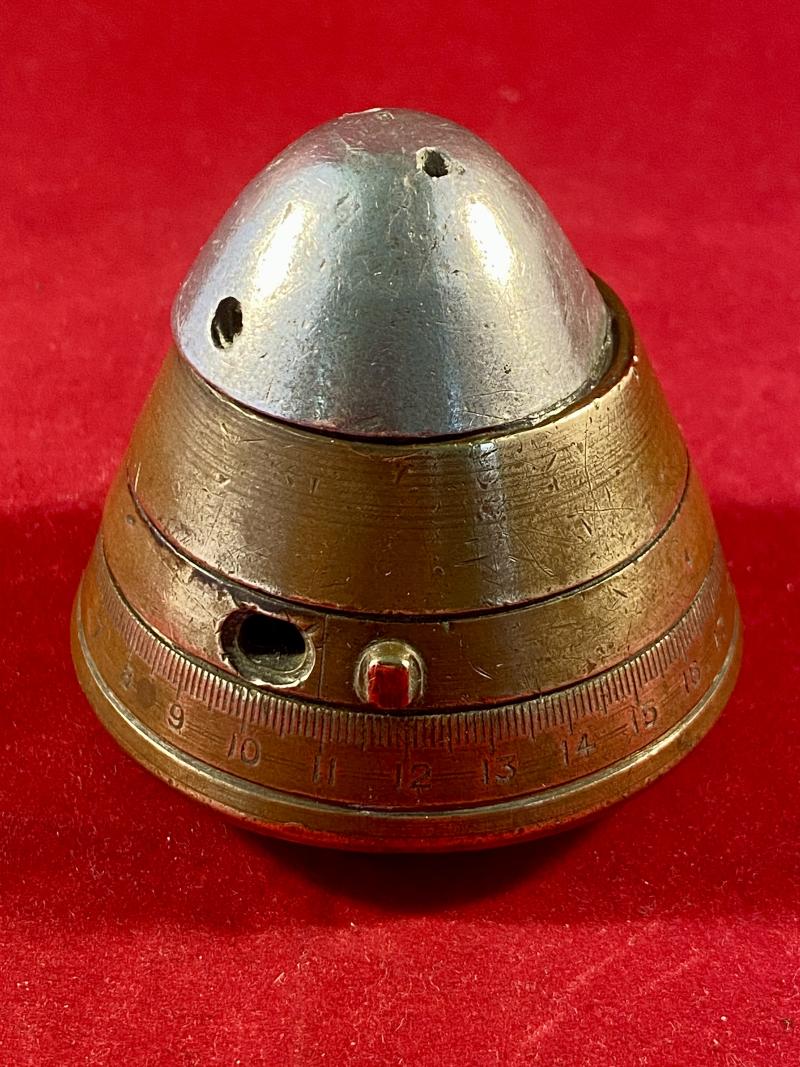 BOAS Militaria | INERT WW1 British No 80 IV.A Shrapnel Shell Brass Fuse ...