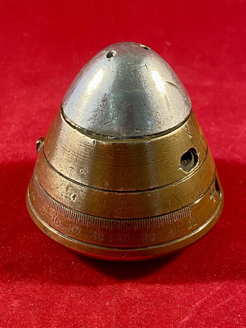 BOAS Militaria | INERT WW1 British No 80 IV.A Shrapnel Shell Brass Fuse ...