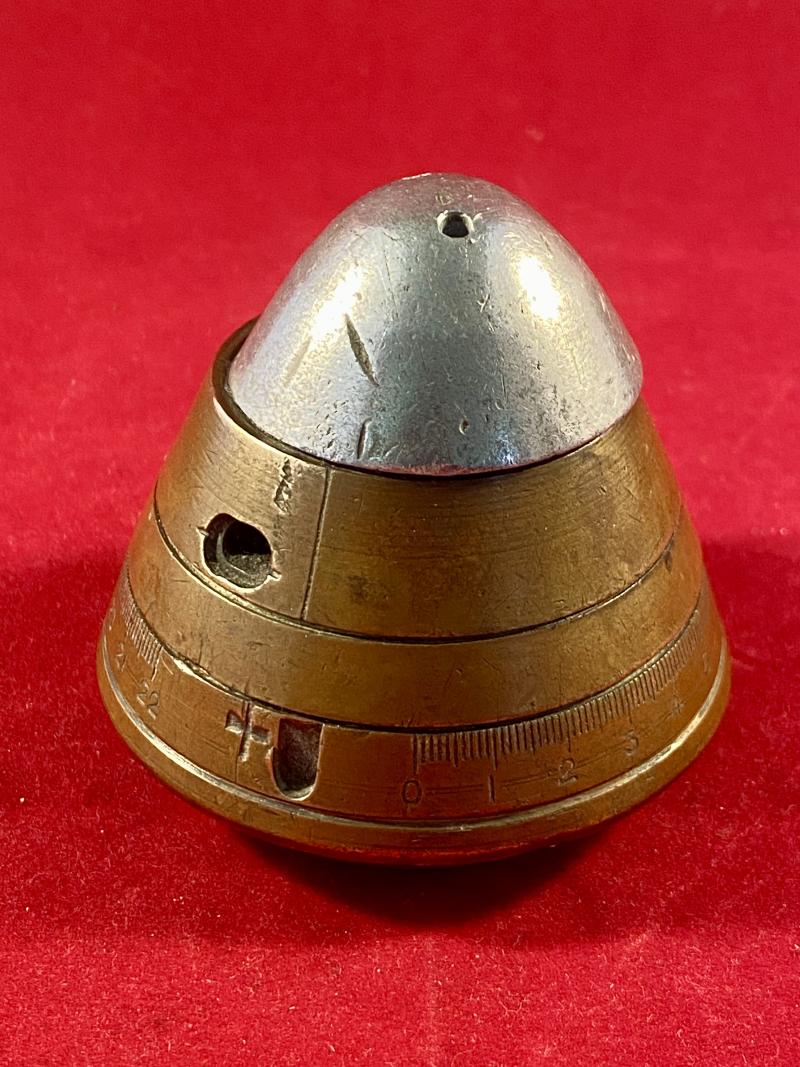 BOAS Militaria | INERT WW1 British No 80 IV.A Shrapnel Shell Brass Fuse ...