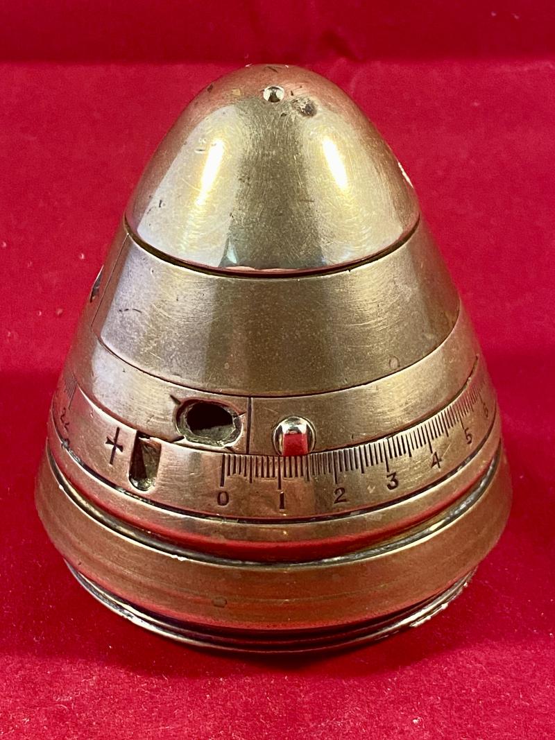 BOAS Militaria | INERT WW1 British No 80 Shrapnel Shell Brass Fuse Head ...