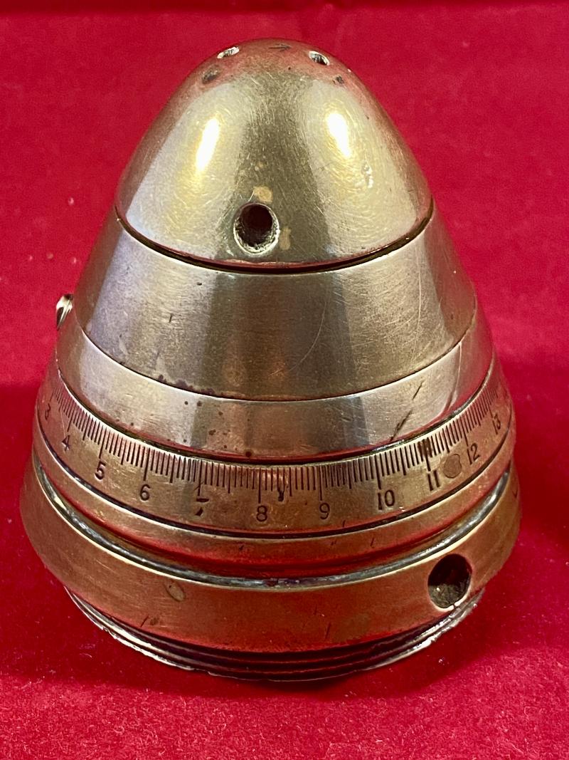 BOAS Militaria | INERT WW1 British No 80 Shrapnel Shell Brass Fuse Head ...