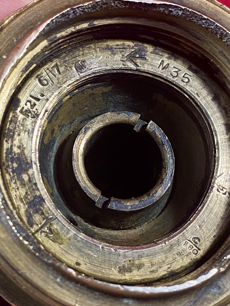 BOAS Militaria | INERT WW1 British No 80 Shrapnel Shell Brass Fuse Head ...