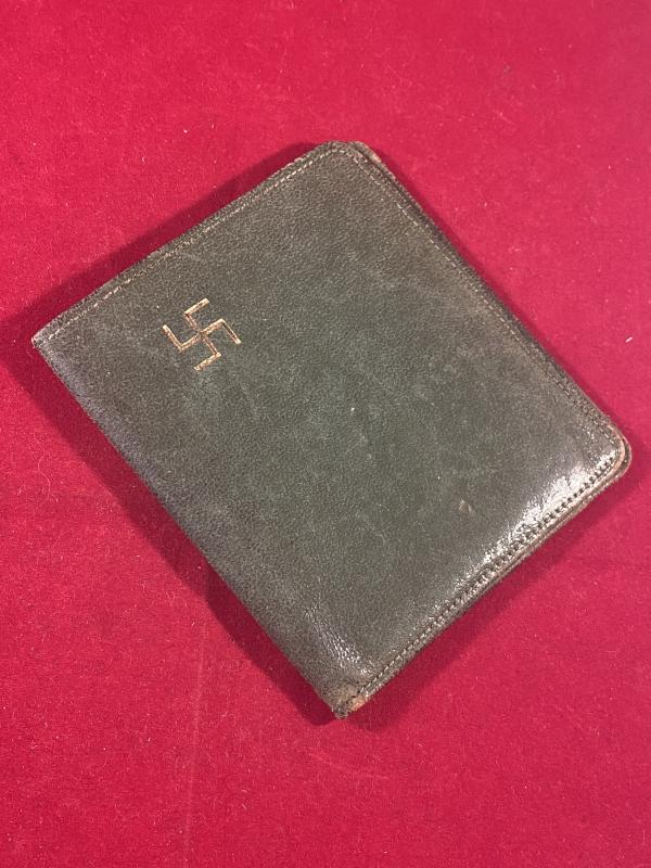 BOAS Militaria | WW2 German Nazi Leather Folding Banknote Wallet