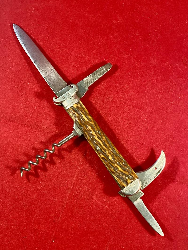 BOAS Militaria | Multi-Function Hunters Lock Back Knife with 12G & 16G ...