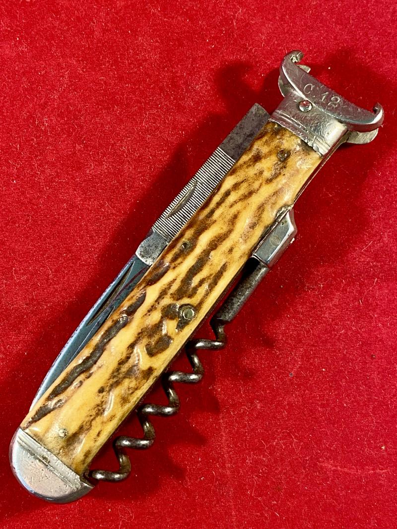 BOAS Militaria | Multi-Function Hunters Lock Back Knife with 12G & 16G ...