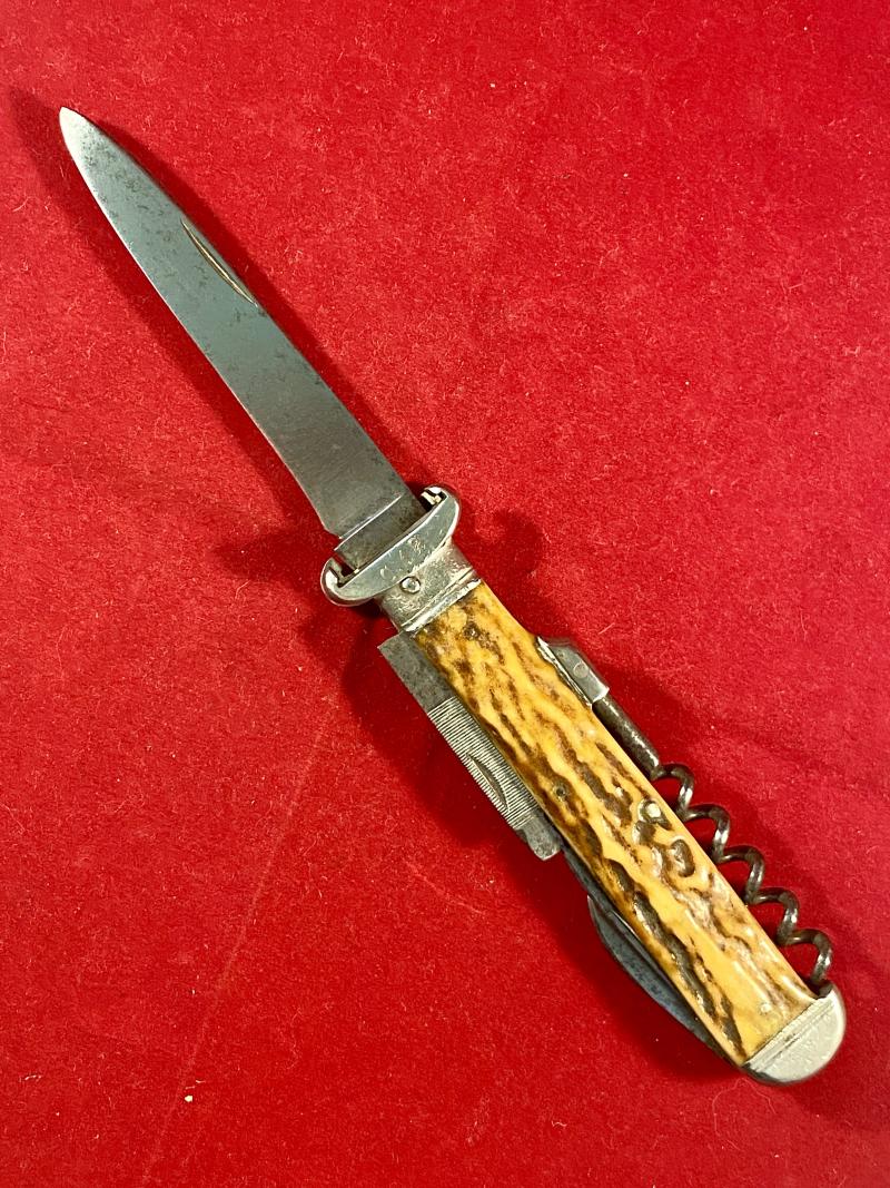 BOAS Militaria | Multi-Function Hunters Lock Back Knife with 12G & 16G ...