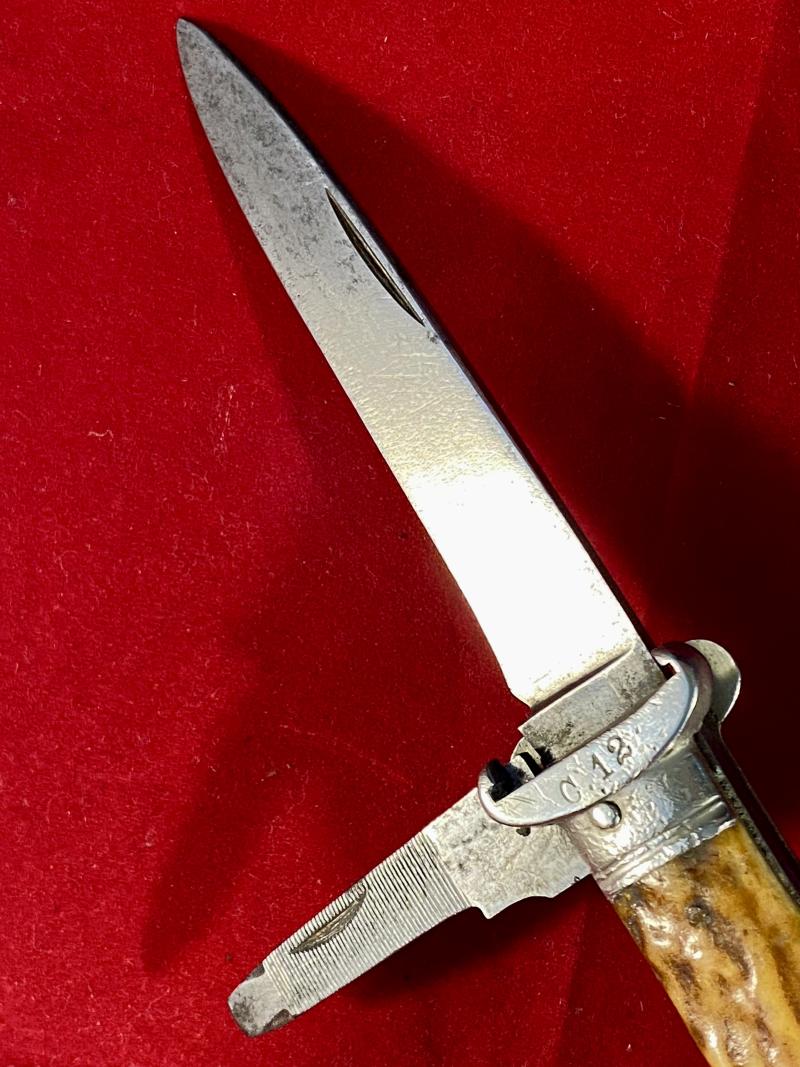 BOAS Militaria | Multi-Function Hunters Lock Back Knife with 12G & 16G ...