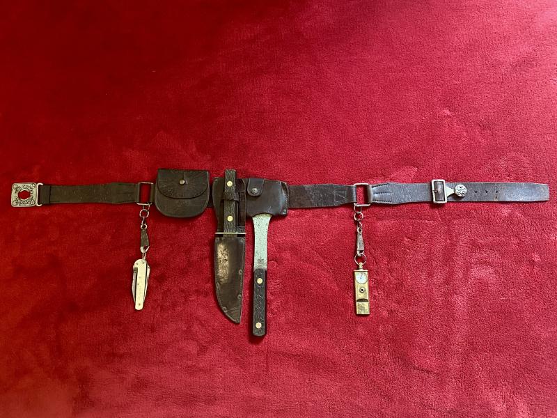 BOAS Militaria | Antique Girl Guides Belt with Full Utility Set ...