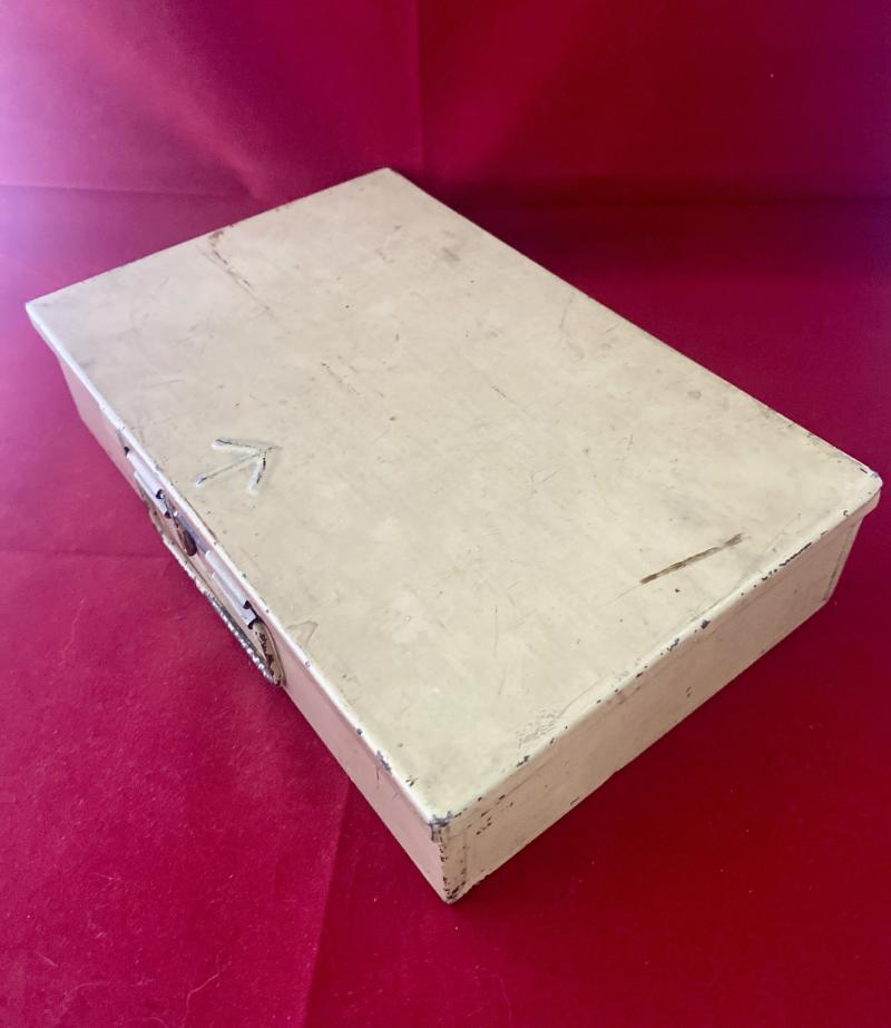 BOAS Militaria | Useful WW2 British Military WD Arrow Marked 9.25” Wide Tin