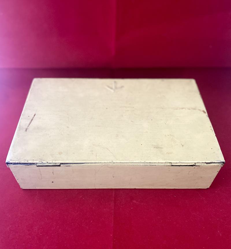 BOAS Militaria | Useful WW2 British Military WD Arrow Marked 9.25” Wide Tin