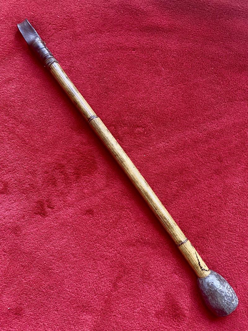 BOAS Militaria | Original 23” WWI Trench Raiding Club with Large Lead Head