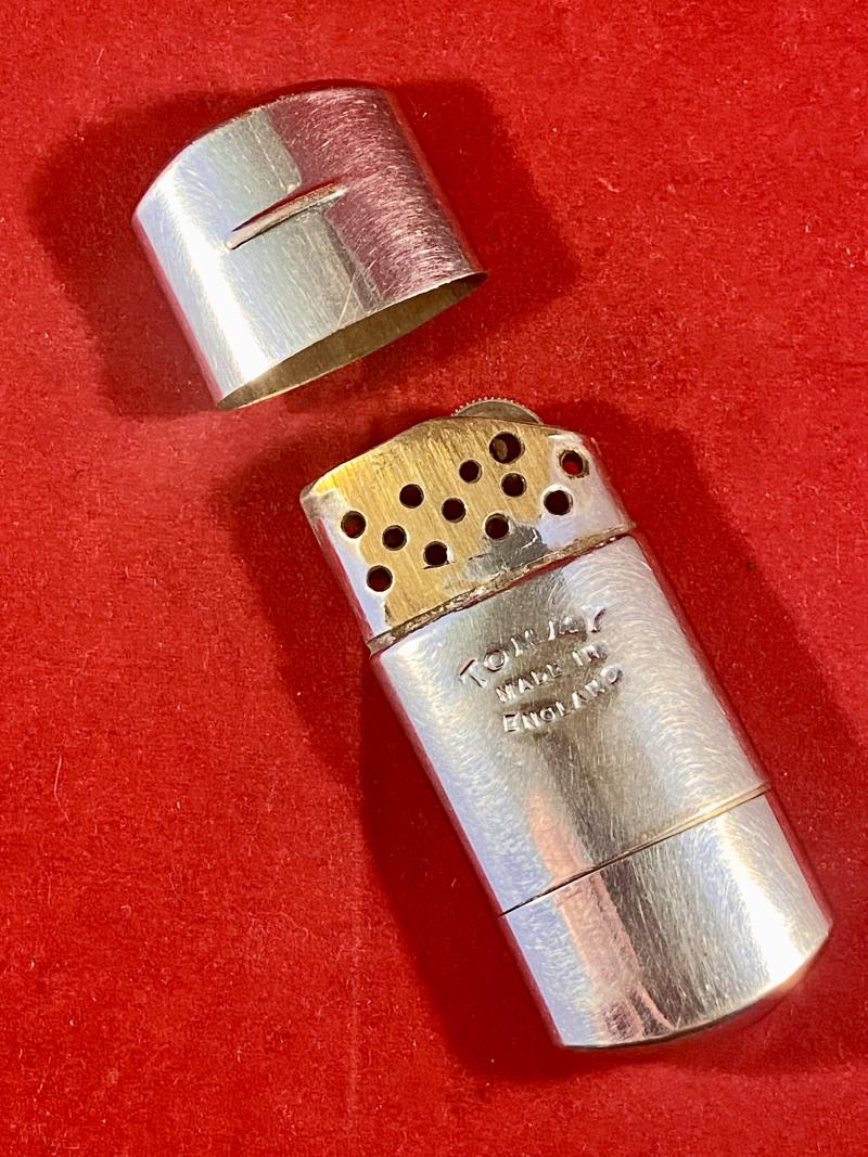 BOAS Militaria | WW2 British Chromed Brass “TOMMY” Lighter c1940