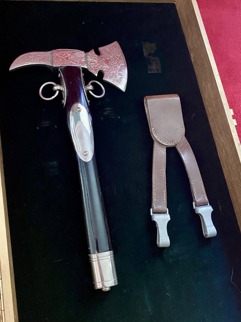 BOAS Militaria | Extra Photos of WW2 German Fireman's Presentation Axe ...