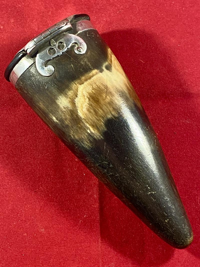 BOAS Militaria | Antique Scottish Horn Snuff Mull with Silver Fittings ...