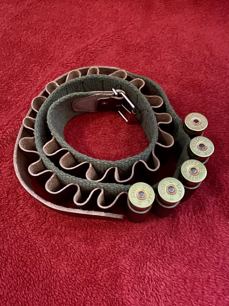 BOAS Militaria | Unused King Cobra Canvas & Leather Cartridge Belt 12 ...