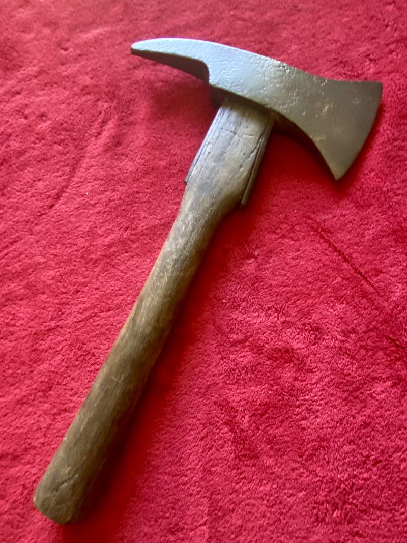 BOAS Militaria | Antique Firefighters Axe with Spike and Original Oak ...
