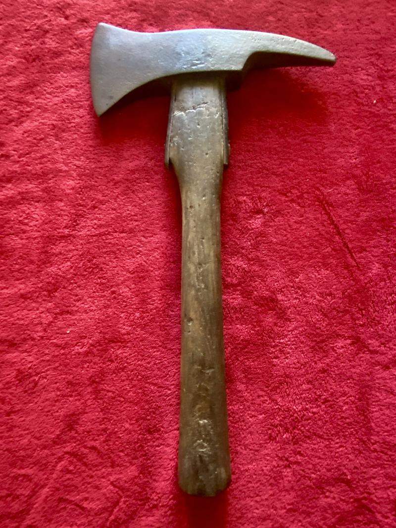 BOAS Militaria | Antique Firefighters Axe with Spike and Original Oak ...