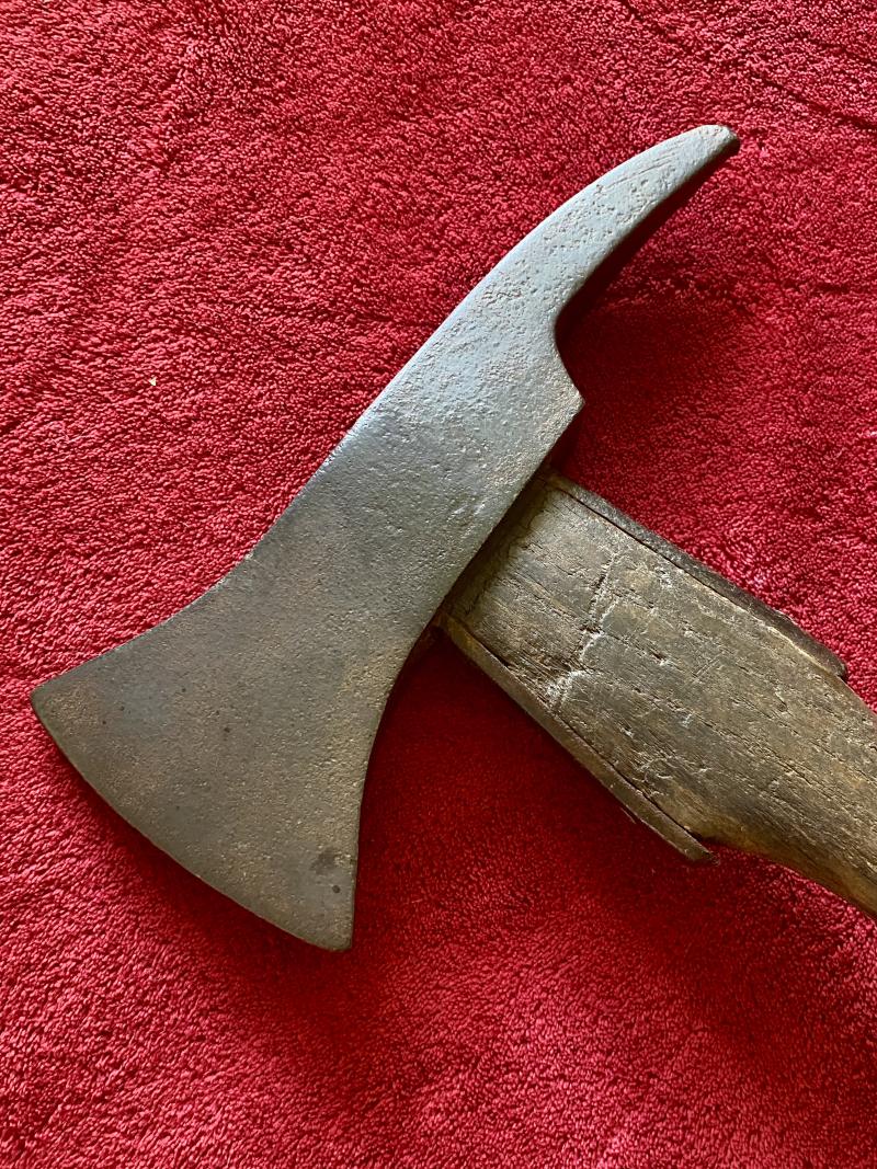 BOAS Militaria | Antique Firefighters Axe with Spike and Original Oak ...