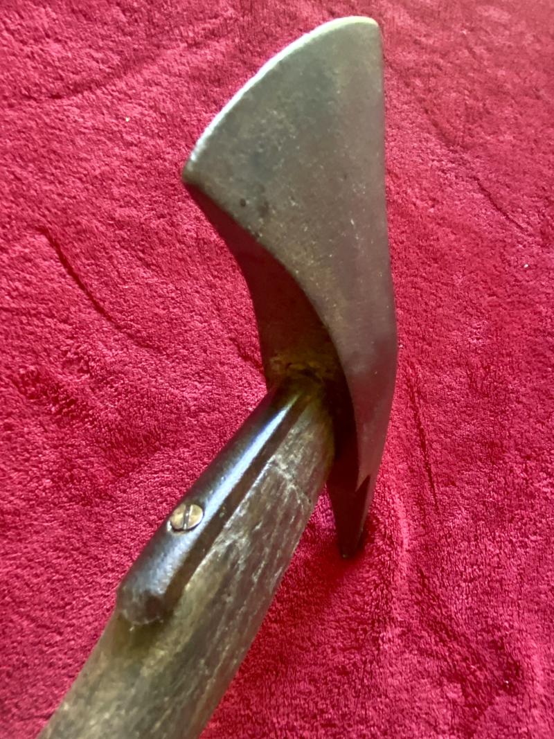 BOAS Militaria | Antique Firefighters Axe with Spike and Original Oak ...